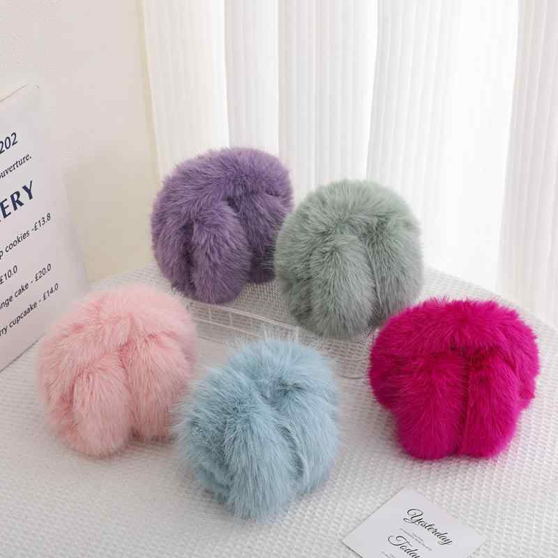 ・素材: 毛・柄: 詳細参照・カラー: 紫色, 雪芽色, 孔雀绿, 白色・サイズ: 直径15cm・スタイル: ファッション・対象: 男女兼用・対象年齢: 成年・用途: アウトドア・機能: その他