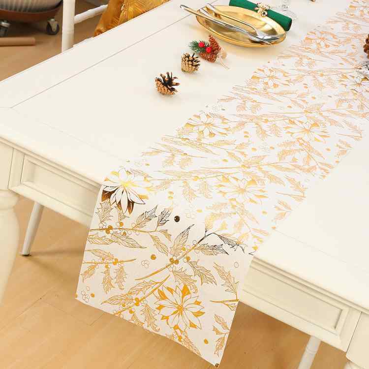 ・素材: ポリエステル、綿・スタイル: 北欧・柄: 花柄、草柄、葉柄・色: 金色, 銀色, 赤色・場所: リビング, 寝室, 書斎, 室外, レストラン, 浴室, バルコニー, 商用場所