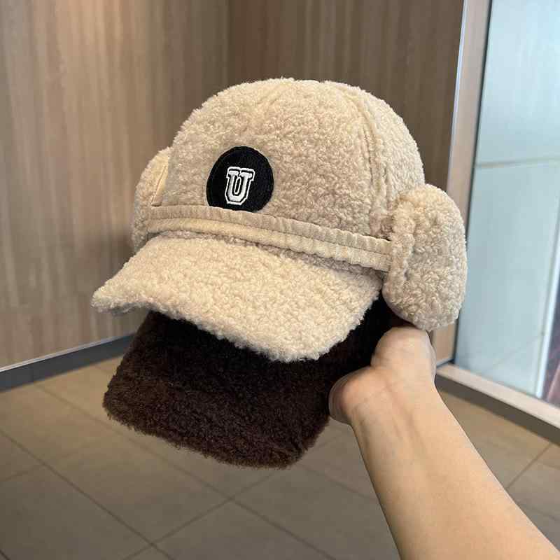 ・製品カテゴリ: 棒球帽・流行要素: 英文字母・帽顶款式: 圆顶・帽檐款式: 弯檐・カラー: U护耳-ブラック, U护耳-ホワイト, U护耳-カーキ, U护耳-コーヒー・サイズ: 調節可能・機能: 保温・スタイル: ビジネス, 百搭, エレ...