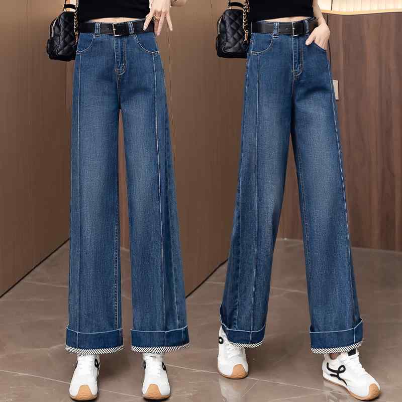 ・生地の名称: ソフトデニム・主な生地の成分: 綿・主な生地の成分2: ポリエステル・スタイル: ベーシック・パンツ丈: 九分丈・ウエストタイプ: ハイウエスト・厚さ: 薄手・流行の要素: 無地・色: ブルー・サイズ: 26, 27, 28...