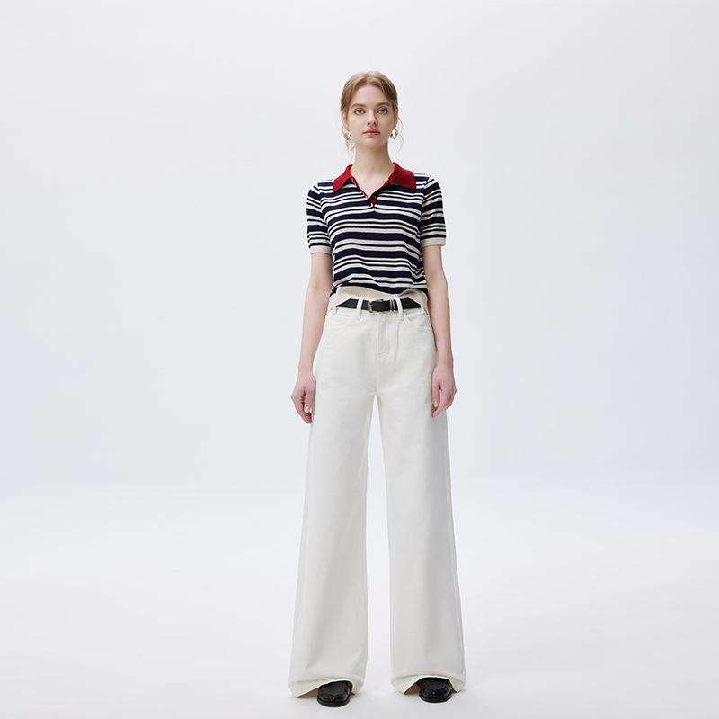 ・素材: 牛仔布、綿95%以上・スタイル: ストレートパンツ、通勤・パンツ丈: フルレングス・ウエスト: ミドルウエスト・厚さ: 中厚・デザイン: ポケット・カラー: パールホワイト・サイズ: 25, 26, 27, 28, 29, 30・...