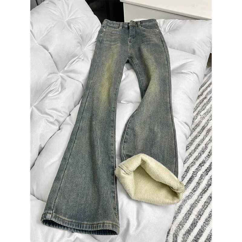 ・素材: 綿・スタイル: 通勤・パンツ丈: フルレングス・ウエスト: ハイウエスト・厚さ: 中厚・流行の要素: ポケット・カラー: レトロブルー(裏地なし), レトロブルー(裏地あり/厚手), ブラック(裏地なし), ブラック(裏地あり/厚...