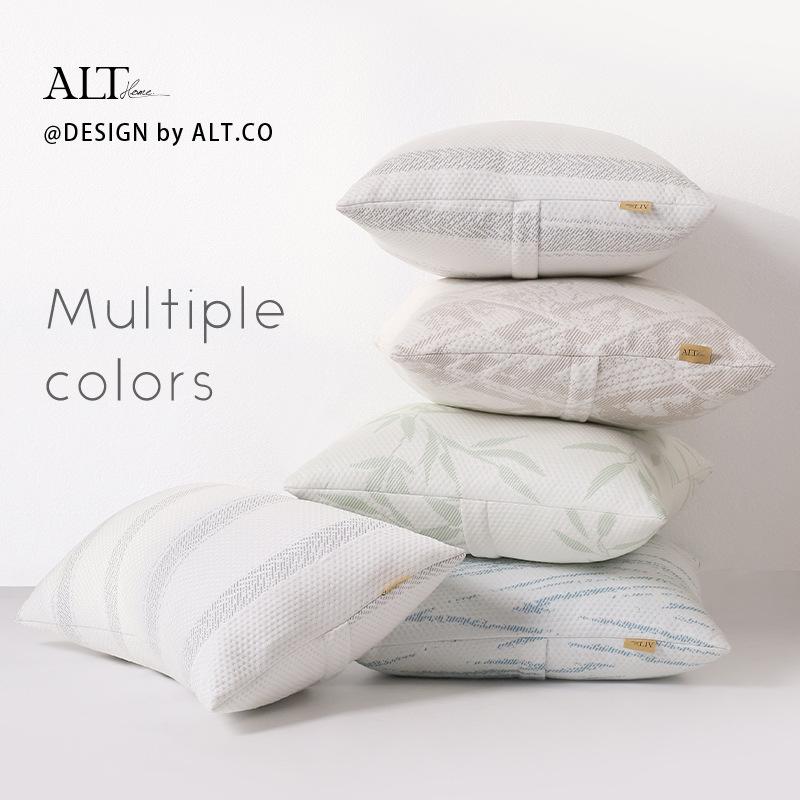 ・カテゴリ: 抱枕・素材: 冰丝・パターン: 無地・カラー: 自由体, 竹叶, 条纹, 菱形・サイズ: 35x55cm, 45x45cm, 50x50cm・スタイル: 轻奢・填充物: 聚酯纤维