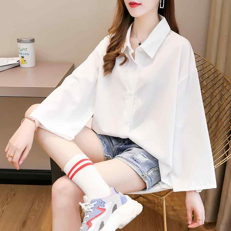 ・主な素材: ポリエステル繊維・スタイル: OL通勤・柄: 無地・款式: カーディガン・袖丈: 七分袖・版型: ゆったり・着丈: ミドル丈(65cm超、80cm以下)・前立て: シングルブレスト・襟型: ポロカラー・袖のタイプ: 通常袖・流...