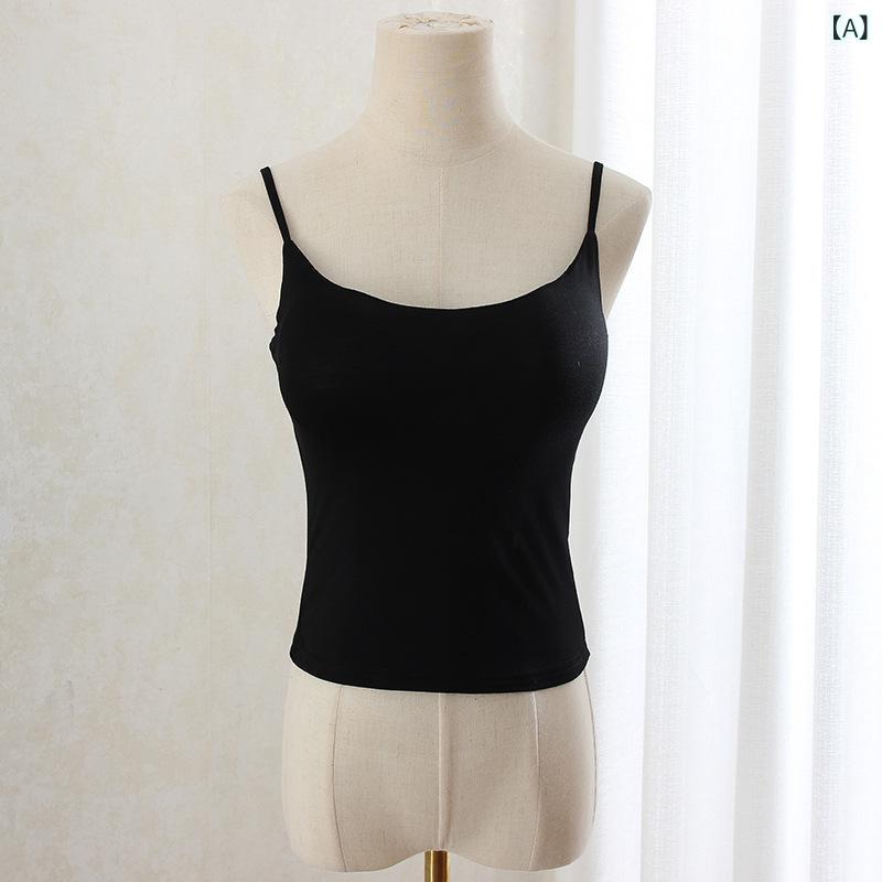 貨物番号: モーダルストラップブランド: その他デザイン: サスペンダータイププレートタイプ: お手入れタイプ服の長さ: 超ショートタイプ (≦ 40CM)パターン: 純色流行の要素: 背中を見せる発売年/季節: 2023年夏生地名: モー...