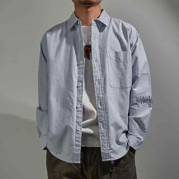 ・素材: 綿類混紡・材質機能: 免燙・生地密度: 20支・スタイル: スクール・タイプ: カーディガン・フィット: ぴったり・襟の形: 襟付き・袖丈: 長袖・柄: ストライプ・厚さ: 普通・ディテール: 配色・対象年齢: 18-24歳・主な...