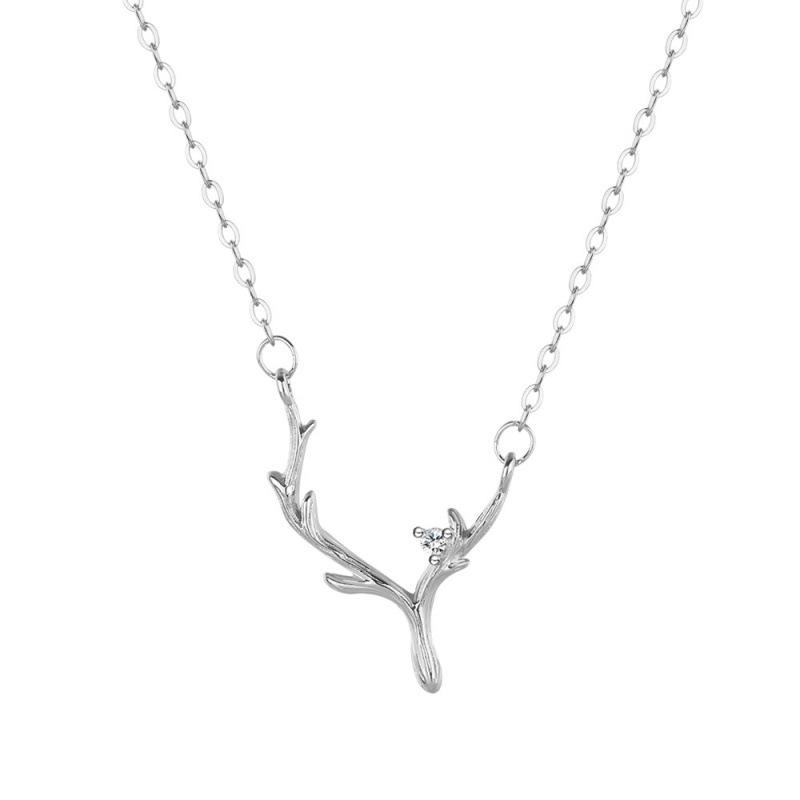 ・素材: 钛钢・処理工芸: 电镀・造型: 叶子・チェーンスタイル: 十字链・多層構造: 否・ペンダント素材: 钛钢・ネックレスの長さ: 41cm～50cm・色: JN319（木有枝男款骨链）,JN319（木有枝男款骨链）+ギフトボックス,J...