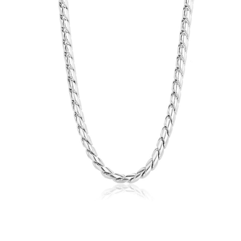 ・素材: 钛钢・処理: 手工・造型: 几何型・チェーンタイプ: 麻花链・多層構造: 否・ペンダント素材: 钛钢・長さ: 41〜50cm・カラー: 钢色项链50CM, 钢色手链20CM, 古银色手链20CM・流行要素: 环形, ライン・スタイ...