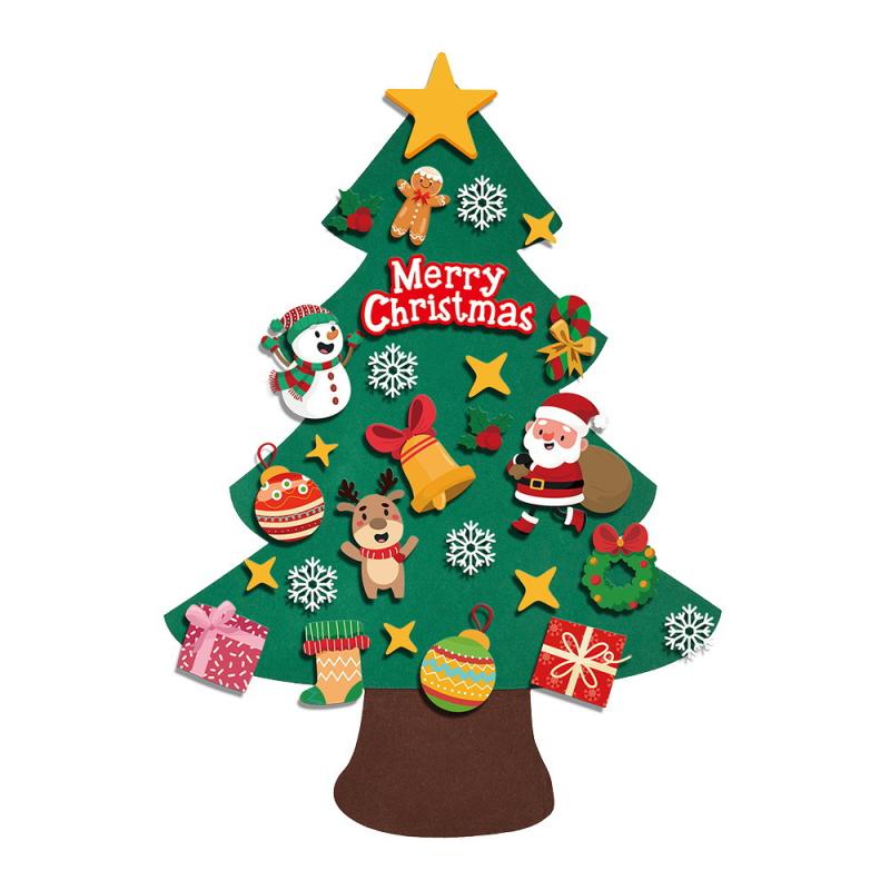 ・素材: 布・種類: クリスマスツリー・高さ: 90cm×60cm・用途: オーナメント・カラー: 英文款, 中文款