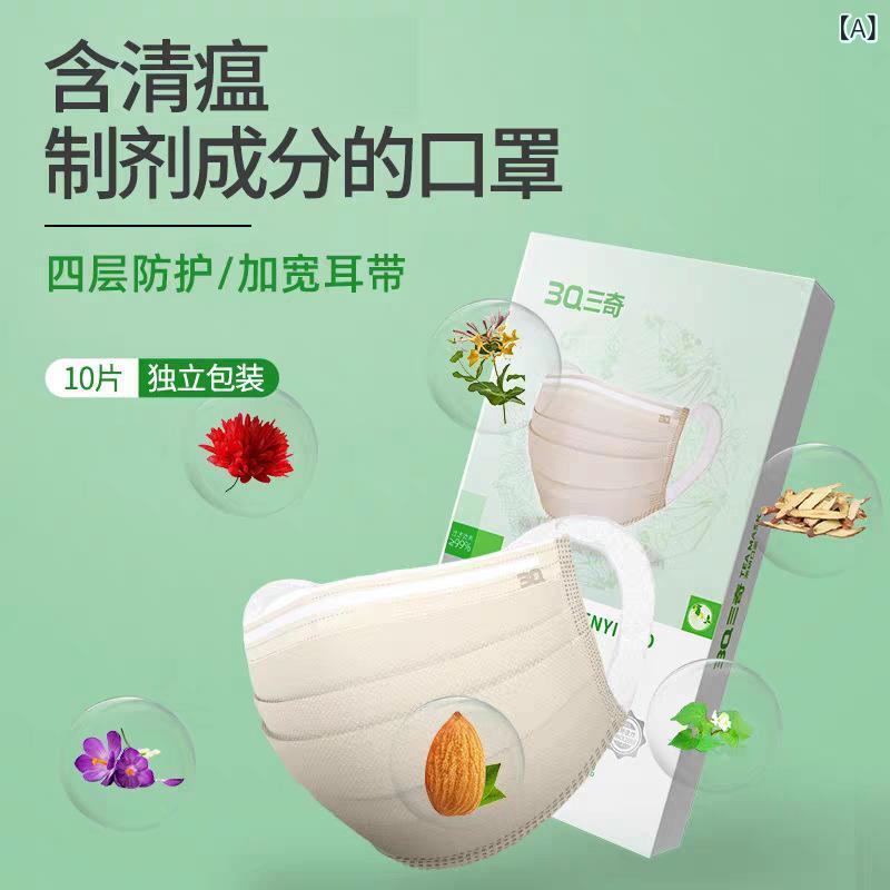 ・素材: 不織布、メルトブロー不織布・保護レベル: PFE 95%以上・サイズ: 17.5×9.5cm・仕様: 10枚/盒