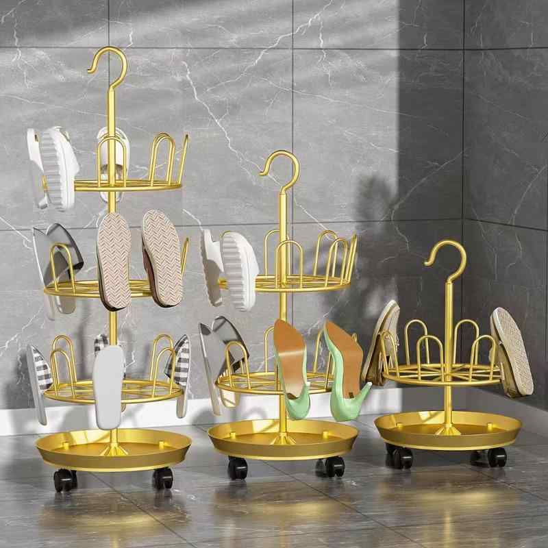 ・機能: 免安装・素材: 金属・スタイル: 北欧・設置方法: 置地式・層数: 3層・収納場所: リビング・カラー: 金色3層（排水トレー、キャスター付き）, 金色2層（排水トレー、キャスター付き）, 金色1層（排水トレー、キャスター付き）,...