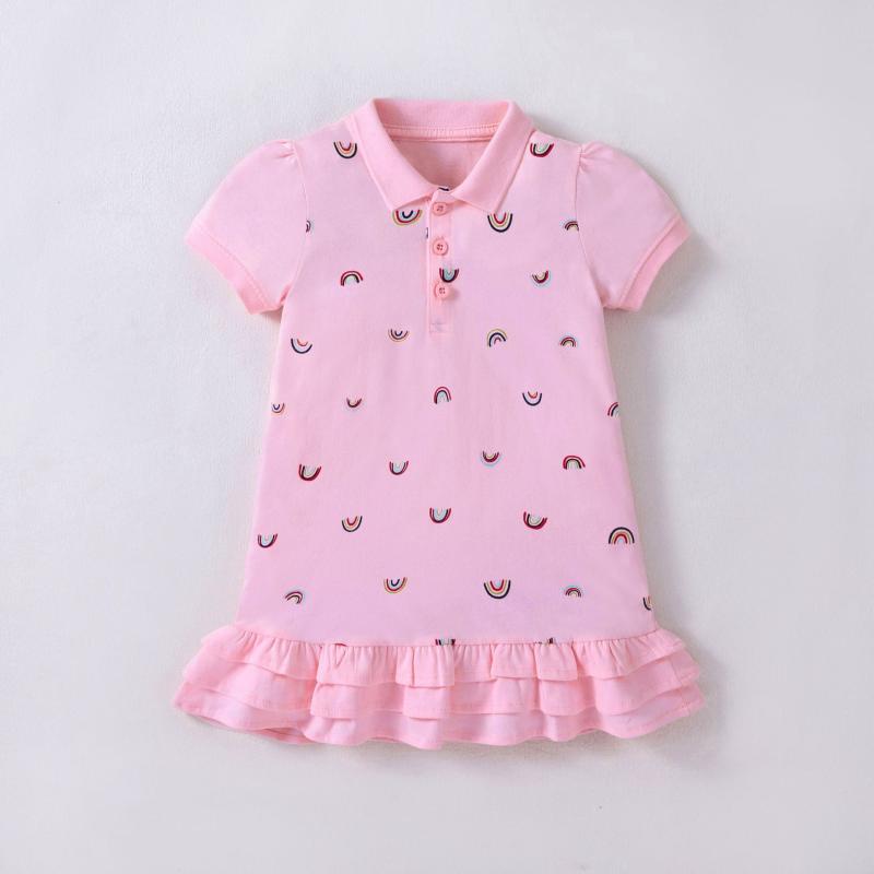 ・素材: 綿95%・対象: 女の子・対象年齢: 3～8歳、100～140cm・柄: その他・スタイル: A字スカート・スカートの形状: A字スカート・要素: かわいい・カラー: ピンク・適合身長: 90cm, 100cm, 110cm, 1...