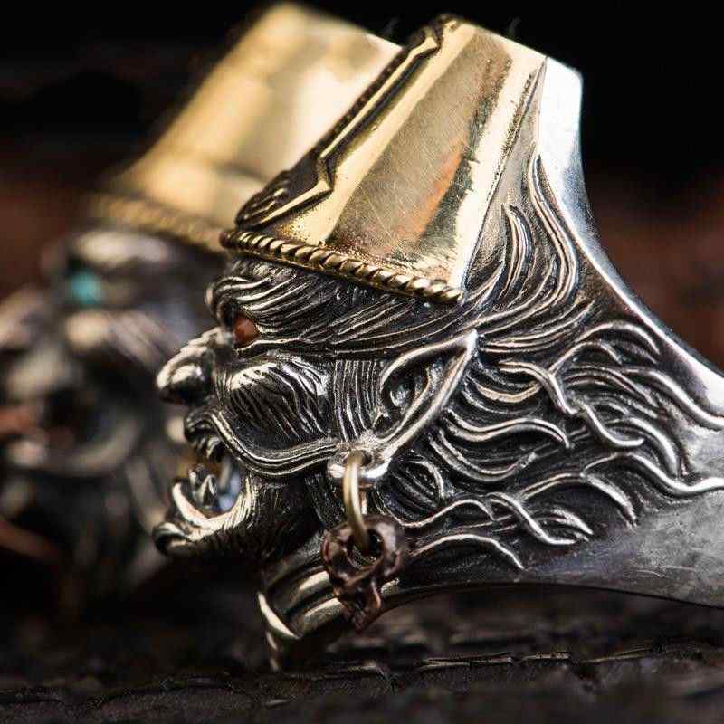 ・スタイル: 男女兼用・造型: カートン人物・色: 白無常, 黒無常, ペア・製品カテゴリ: 手飾り・種類: 指輪