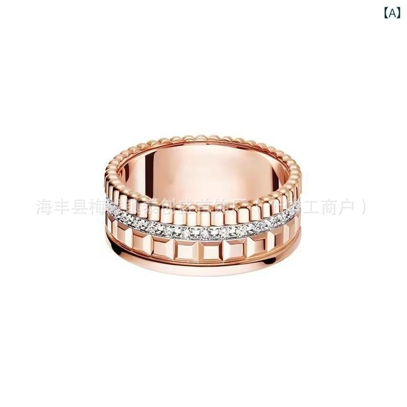 ・種類: 指輪、リング・素材: 金メッキ・貨号: 86888・造型: 幾何学型・処理技術: 電気メッキ・スタイル: 円形 歯車 回転・カラー: 【白金辺】2列黒セラミック+ダイヤ,【白金辺】2列黒セラミック+ダイヤなし,【白金辺】2列白セラ...