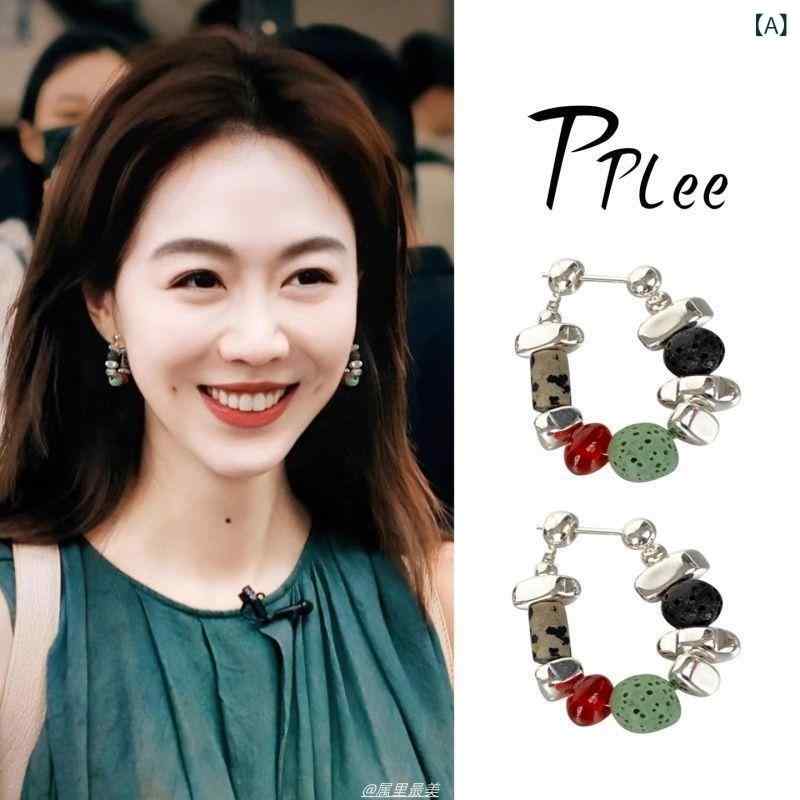 ・素材: 混合材质・処理: 電镀・造型: 几何型・カラー: 同款耳环・スタイル: 简约・対象: 女式・製品カテゴリ: 耳饰・流行要素: 几何