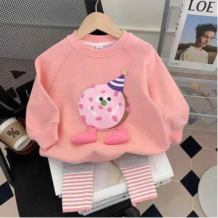 ・対象性別: 女児・スタイル: 韓国版・対象年齢: 中小 дет(3~8歳, 100~140cm)・適した季節: 春, 秋・生地の技術: 柔らかく処理・パターン: 漫画・厚さ: 普通・袖丈: 長袖・クロージャーのスタイル: プルオーバー・フ...