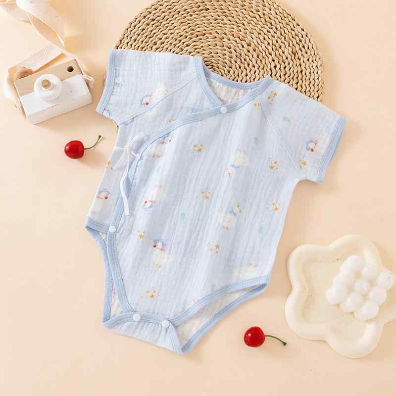 [ "・素材: 綿", "・袖丈: 半袖", "・スタイル: 田園、可愛い、カートゥーン", "・種類: ロンパース", "・色: 蛇宝, 浅紫小猫咪...