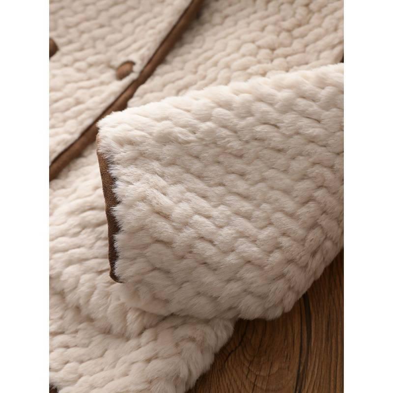 ・性別: 女・年齢層: 中高生(8歳以上、140cm以上)・ネックライン: ラウンドネック・スタイル: 韓国版・柄: 無地・厚さ: 厚手・安全レベル: C・生地: その他・留め方: ダブルブレスト・メイン素材: ポリビニルアルコール繊維(ビ...