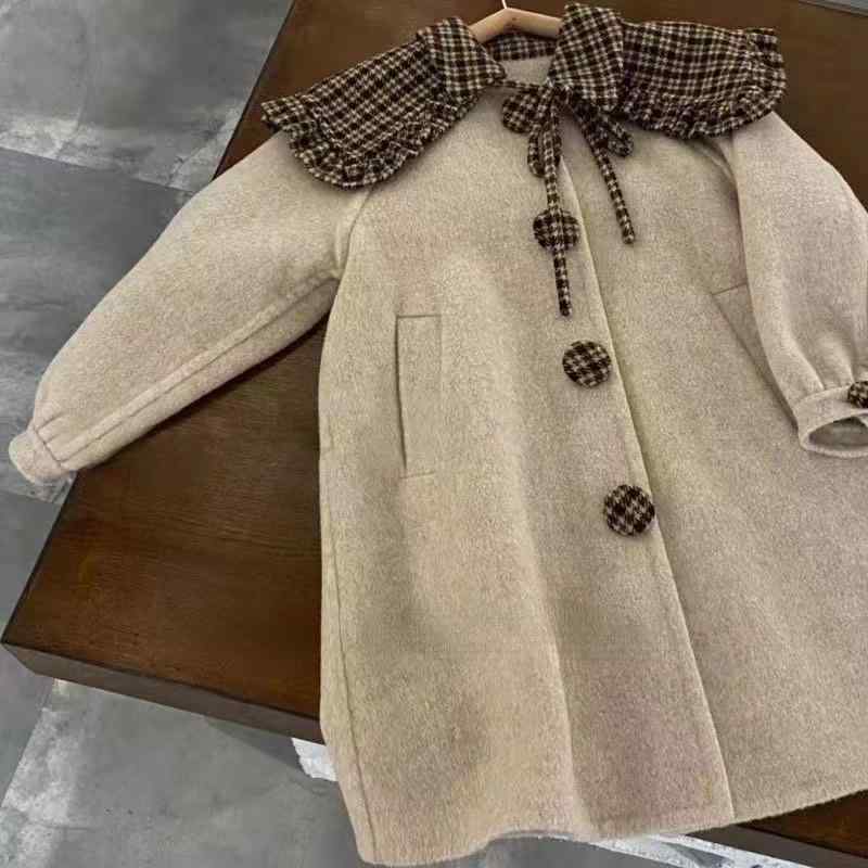 ・性別: 女・スタイル: 韓国版・柄: その他・厚さ: 厚手・袖丈: 長袖・元素: トレンド・生地: ウール・裏地: ポリエステル・留め具: シングルブレスト・メイン生地: ポリエステル80%・色: アプリコット 取り外し可能な襟付きウール...