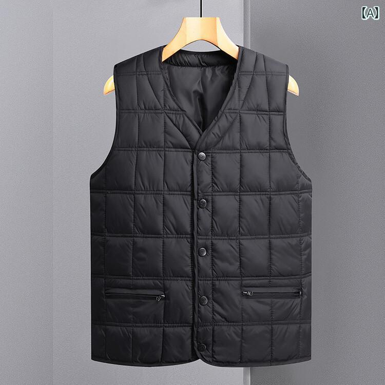 ・性別: 男性・スタイル: スポーツ・種類: ベスト・フィット: ゆったり・厚さ: 普通・柄: その他・ネックライン: Vネック・素材: ポリエステル繊維・対象: 中高年・ディテール: 多ポケット・主な素材: ポリエステル繊維（ポリエステル...