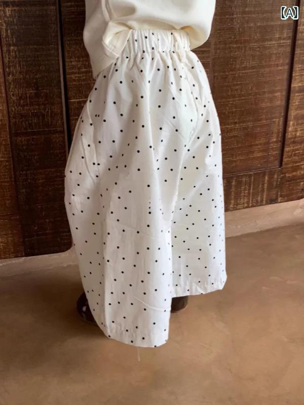 ・素材: 綿・パンツ丈: ロング・主な素材: 綿71～80%・対象: 女の子・対象年齢: 1～3歳 (80～100cm)・スタイル: ベーシック・柄: ドット・カラー: 水玉・対応身長: 80, 90, 100, 110, 120・商品カテ...