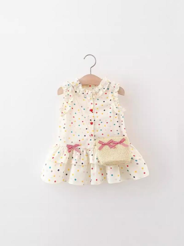 ・スタイル: 韩版・主な素材: 綿・主素材の含有量: 90%・カテゴリ: 连衣裙・安全等級: B类・適用性別: 女・平車の針数: 12～14針/3cm・対象年齢: 中小童(3~8歳, 100~140cm)・图案: 花朵・生地加工: 柔らかい...