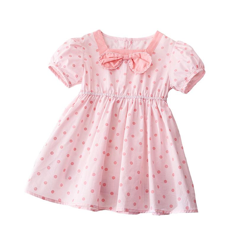 ・スタイル: 韩版・素材: 綿・スカートの種類: ワンピース・安全レベル: B类・主な素材: 綿・主な素材の含有量: 90%・適用性別: 女・適した年齢層: 中小童(3~8歳，100~140cm)・柄: 円ドット・商品番号: J6253・フ...