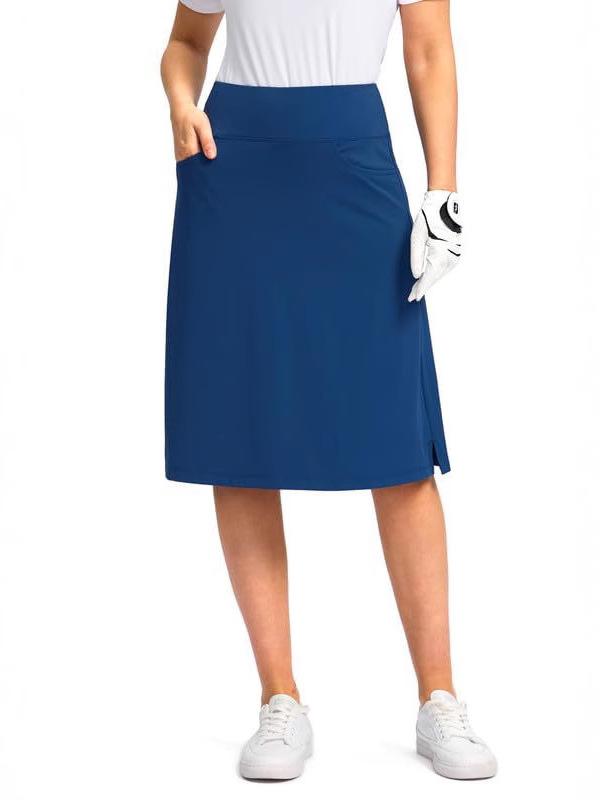 ・素材: ポリエステル、スパンデックス・スカート型: Aライン・スカート丈: ミモレ丈・カラー: ブラック、ホワイト、ブルー、カーキ・サイズ: S、M、L、XL、XXL・スタイル: 文芸、レトロ・生地: 伸縮性あり