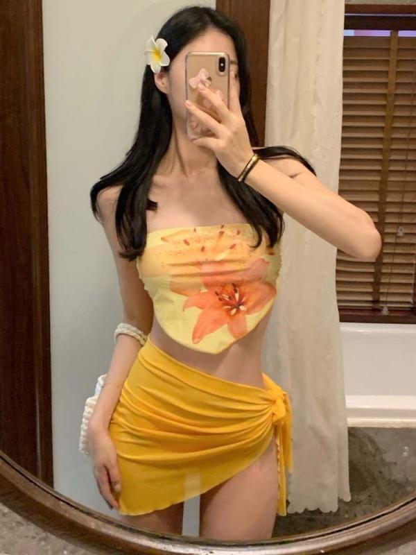 ・適用性別: 女・適用年齢: 成年・柄: 無地, 花柄, グラデーション・特徴: 環境に優しい, セクシー, タイト, 背中開き, 高弾性, 耐久性, 小さくて新鮮, 欧米風, 保守的・ブラパッド: 有り(ワイヤレス)・素材: ポリエステル...
