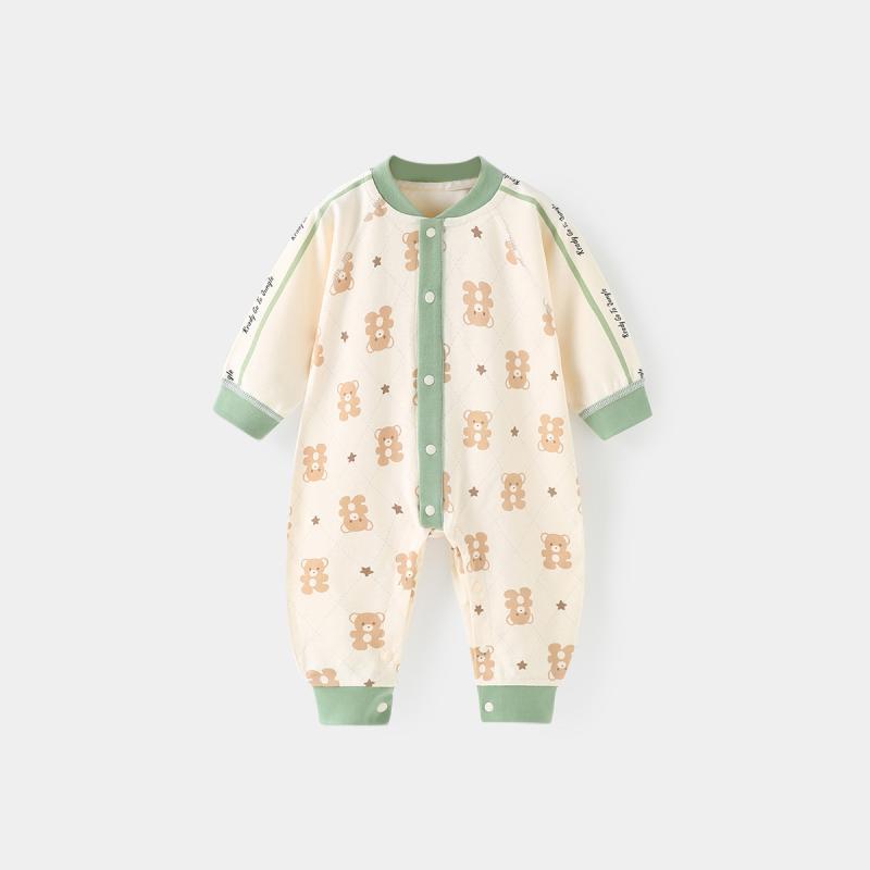 ・素材: 綿・袖丈: 長袖・対象年齢: 新生児(0~1歳、80cm以下)・性別: 中性/男女兼用・メイン素材: 綿100%・スタイル: 韓国版・種類: ロンパース・色: グリーン熊, カーキ熊, 大紅熊・身長: 59cm, 66cm, 73...