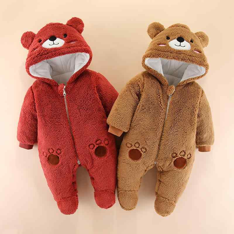 ・素材: 米粒绒・対象シーズン: 冬、春、秋・対象年齢: 新生児(0~1歳、80cm以下)・対象性別: 中性/男女兼用・袖丈: 長袖・フード: 有り・厚さ: 加厚・主な素材: ポリエステル繊維（ポリエステル）66.7%・留め具: ジッパー・...