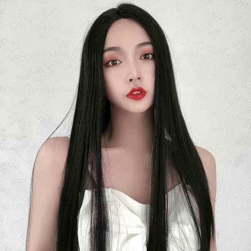 ・スタイル: 甜美・適用対象: 女性・カラー: ブラック40cm, ブラック-60cm・染め/パーマ: 不可・素材: 高温シルク・顔のタイプ: 任意・ヘアスタイル: その他・効果: その他・長さ: 玫瑰内网, 扣网・カテゴリ: 真发假发