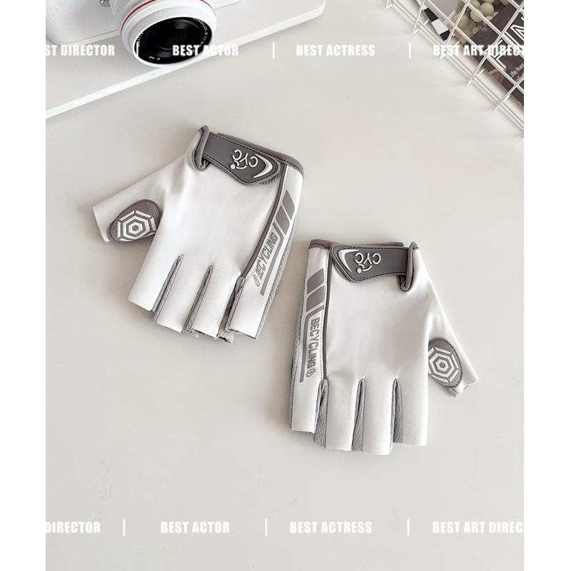 ・機能: 防滑,防汗・カラー: 白色,灰色,粉色,黒色・サイズ: S,M,L・素材: 聚酯纤维・製品カテゴリ: 騎行手袋