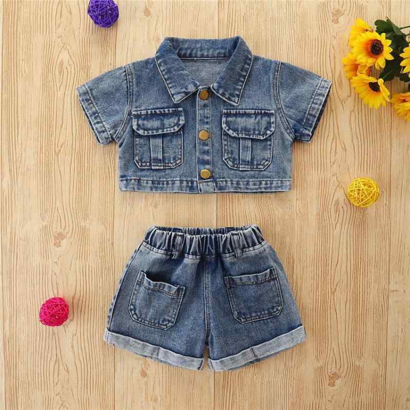 ・商品カテゴリ： 子ども用セットアップ・対象性別： 女の子・スタイル： ワーク系（工装風）・セット内容： パンツセット（上下 2 点セット）・生産地： 広東省・対象年齢： 中小児（3〜8歳 / 身長100〜140cm）・シーズン： 夏・袖丈...