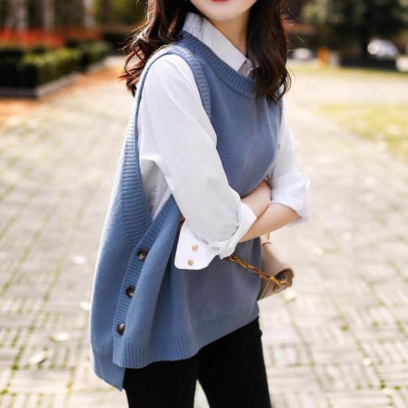 ・スタイル: プルオーバー・着丈: ミドル丈(50cm &amp;lt; 着丈 ≤ 65cm)・ネックライン: ラウンドネック・柄: 無地・素材: 芯糸で包んだ糸・色: ブルー, アプリコット, グレー, ブラック・サイズ: フリーサイズ・...