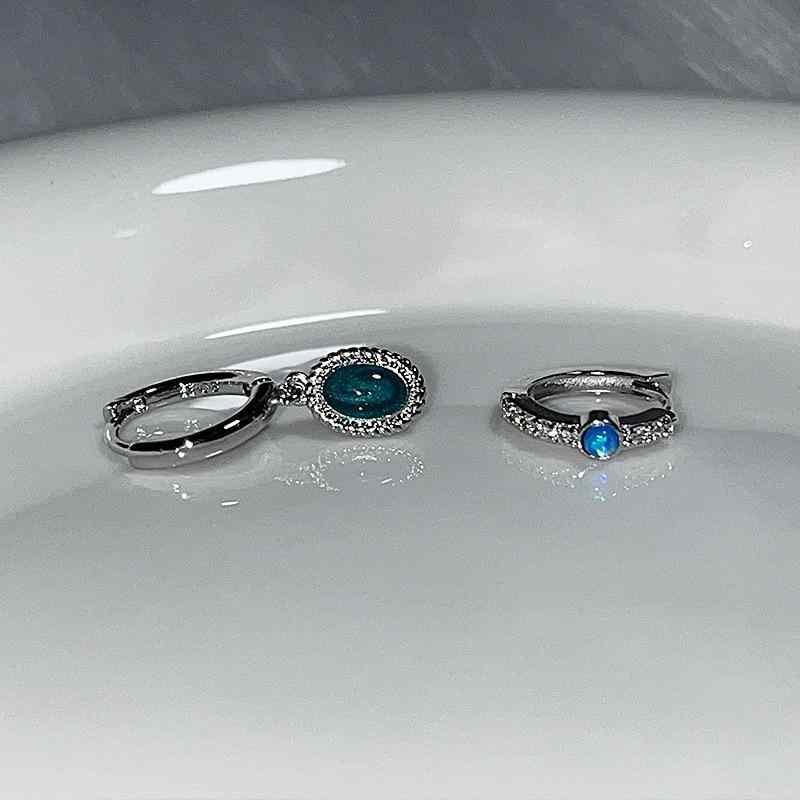 ・処理工芸: 镶钻・造型: その他・货号: R155・カラー: グリーン, ブルー・流行元素: 水滴・スタイル: INS風・製品カテゴリ: 耳飾り・対象: レディース・流行元素分類: 形状/图案・素材: 铜