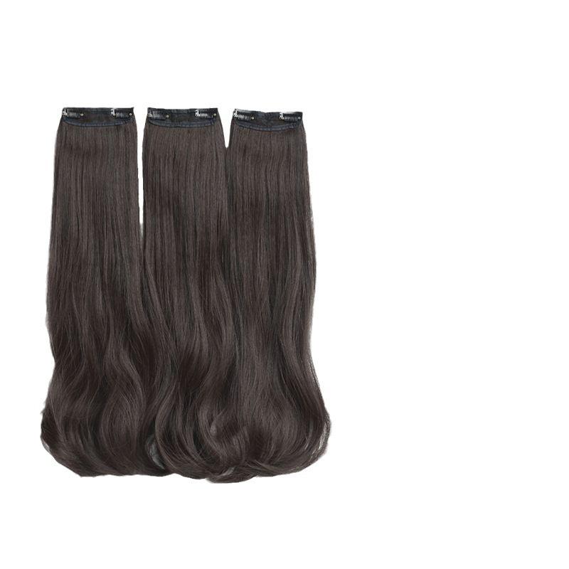 ・適用人群: 女士・処理工芸: 机制・可否染烫: 不可烫染・発絲材質: 仿真发丝・適用膚色: 任何肤色・发片类型: 卷・发片长度: 50cm, 60cm・貨号: 三片装微卷・カラー: 黒棕色60cm（3片装）, 自然黒60cm（3片装）, ...