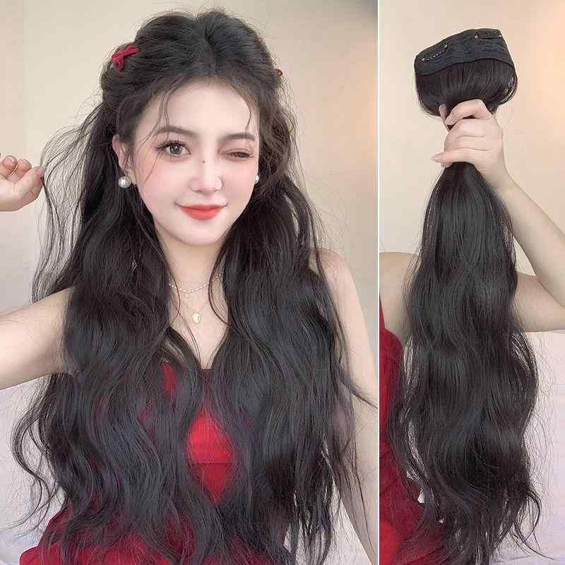 ・適用人群: 女性・処理工芸: механический・染めとパーマ: 使用不可・髪の素材: 高温ワイヤー・適用肌色: 自然な肌色・ヘアピース種類: カール・ヘアピースの長さ: 45cm, 60cm・カラー: 自然な黒, 焦げ茶色, ダー...