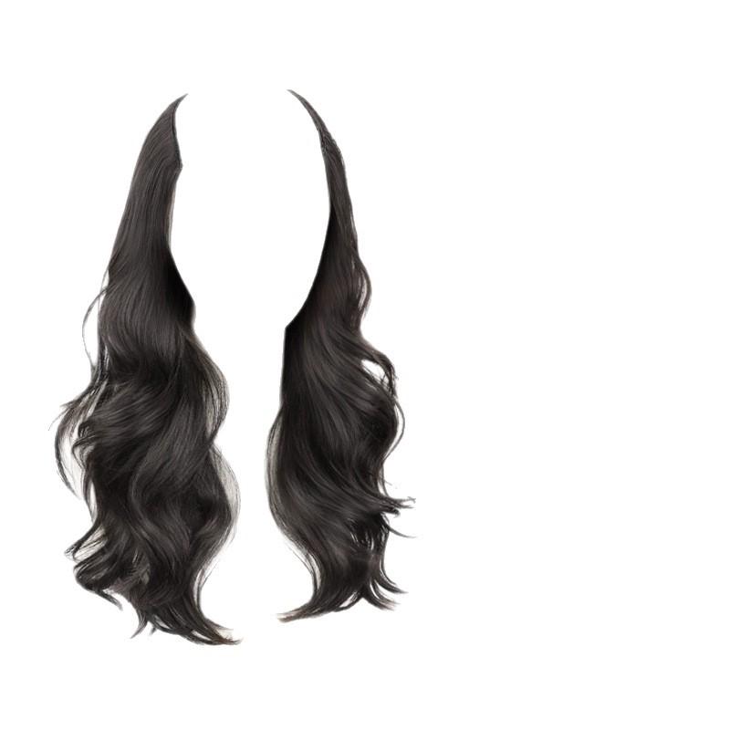 ・適用人群: 女士・処理工芸: 机制・可否染烫: 不可・発糸材質: 高温糸・適用肌色: 任何肤色・髪型: 卷・髪の長さ: 50-60cm・色: 自然黒, 棕黒色, 浅棕色, 深棕色・製品種類: 假发片