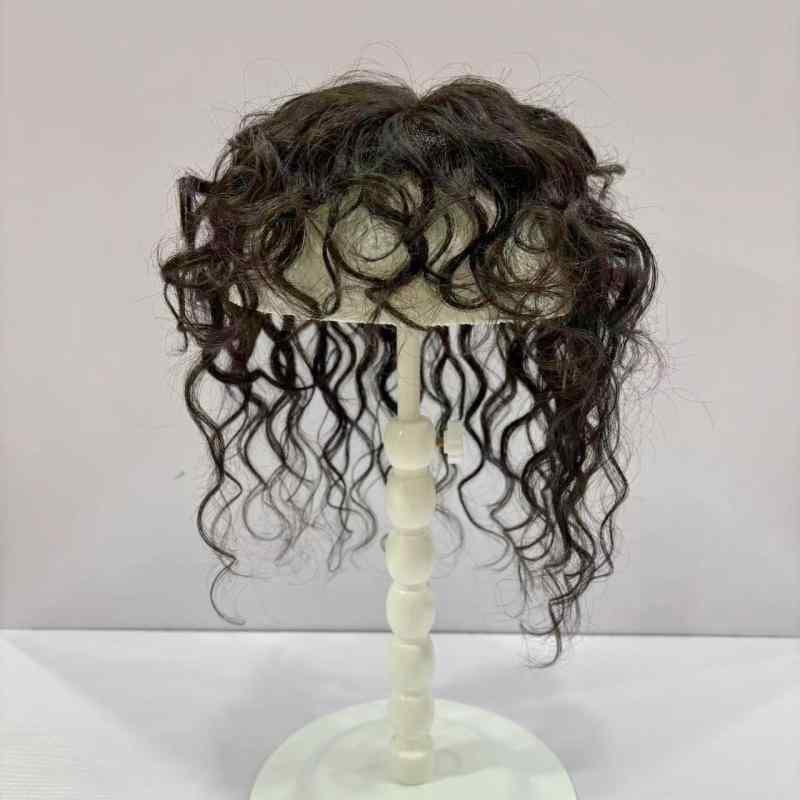 ・適用人群: 女士・処理工芸: 全手織・染烫: 可以烫染・发丝材質: 真人发丝・適用膚色: 任何肤色・发片タイプ: 卷・发片長さ: 25cm・カラー: 自然黒色,深棕色,深栗色・製品種類: 假发片