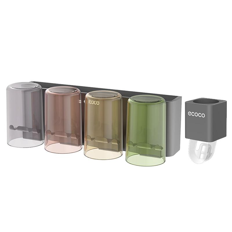 ・カテゴリ: 歯ブラシスタンド・機能: 収納, 穴あけ不要・素材: 金属・懸架タイプ: その他・ロゴ印刷: 可能・カラー: シングルカップ【ガンメタリック】, ダブルカップ【ガンメタリック】, 歯磨き粉スクイーザー【ガンメタリック】, シン...