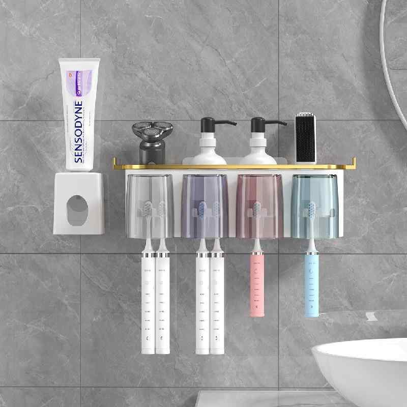 ・カテゴリ: 歯ブラシホルダー・機能: 穴あけ不要・素材: プラスチック・懸架タイプ: その他・カラー: 2カップ, 3カップ, 4カップ, 2カップ+歯磨き粉スクイーザー, 3カップ+歯磨き粉スクイーザー, 4カップ+歯磨き粉スクイーザー