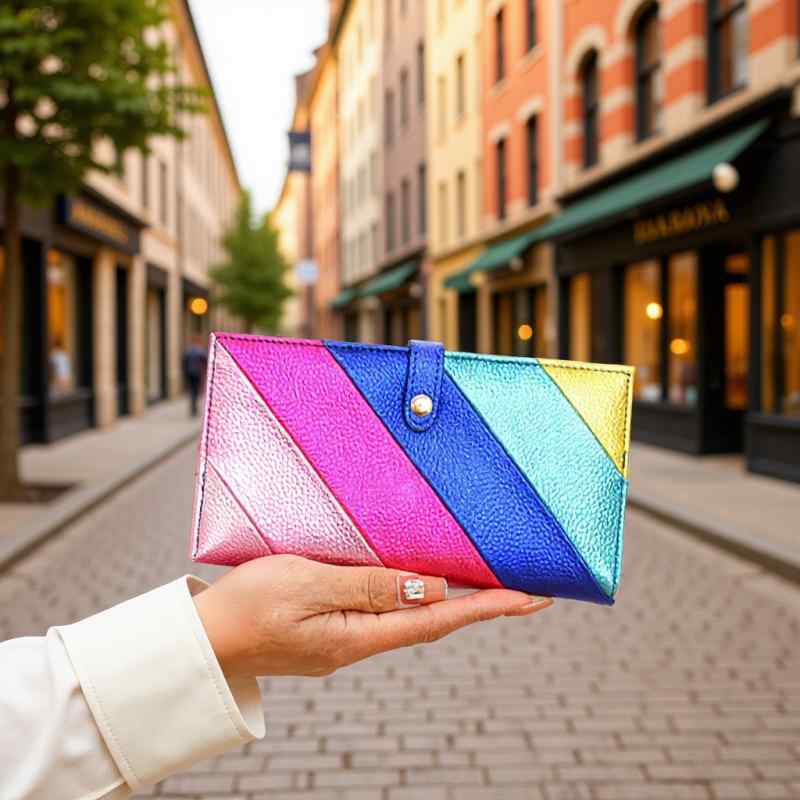 ・素材: PU・スタイル: 欧米復古・流行要素: 印花、配色、格子柄、チェーン、パッチワーク・柄: 格子柄・カラー: ピンク、ブルー、パープル・機能: 通気、防水、超軽量