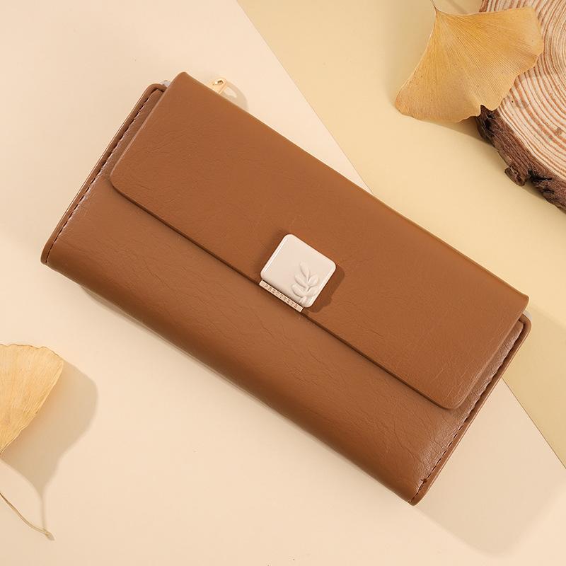 ・スタイル: 清新甜美・流行要素: 車縫線・柄: 纯色・カラー: ブラック, ピンク, グリーン, アプリコット, ブラウン, イエロー・機能: 収納可能・钱夹折数: 2折