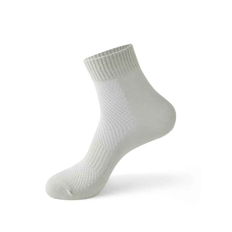 [Huaxure Hemp] 靴下 メンズ セット 綿素材 通気性 吸汗速乾 米色・グレー・ブラック通勤にも普段使いにも便利なカジュアル＆ビジネス対応タイプ。1