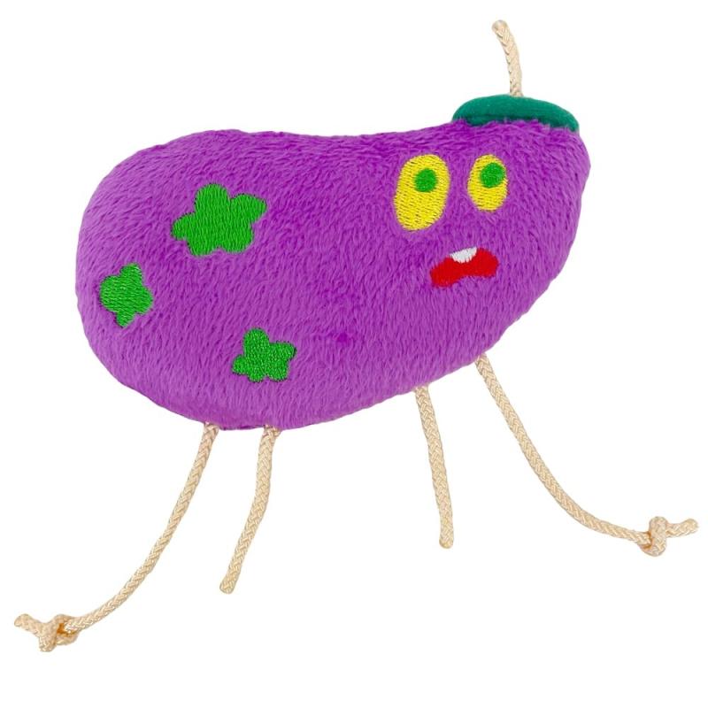 【LOVE PETS by BESTEVER】 ラブペッツバイベストエバー ペットトイ ハッピーモンスターちゃんズ ナス 茄子 Eggplant 47308高さ8cm×幅12cm×厚み4cm（紐除く）15g原産国:中国素材：ポリエステル