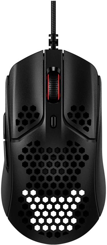 HyperX ゲーミングマウスPulsefire Hasteゲーマー向け 超軽量六角シェルデザイン 59グラム 2年 HMSH1-A-BK/G 並行輸入品 [並行輸入品]超軽量六角シェルデザインとHyperFlex USBケーブルTTC G...