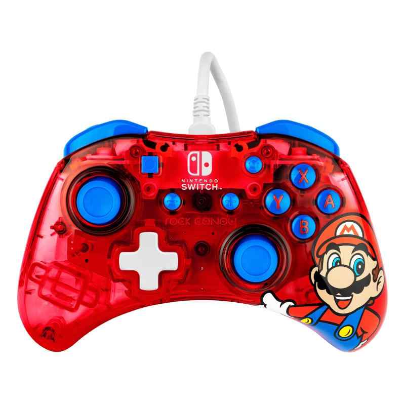 Rock Candy Wired Gaming Switch Pro Controller - Mario - Red - Official License Nintendo - OLED/Lite Compatible, Compact,...