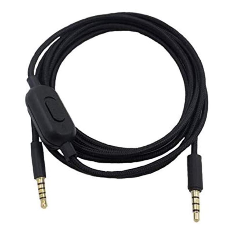 Twaxl G Pro X G233 G433ゲーミングヘッドセット用3.5mmオーディオケーブルアダプターボリュームコントロールケーブルLogicool G433、G233、G Pro、G Pro Xヘッドフォンと互換性があります。ゲーム...