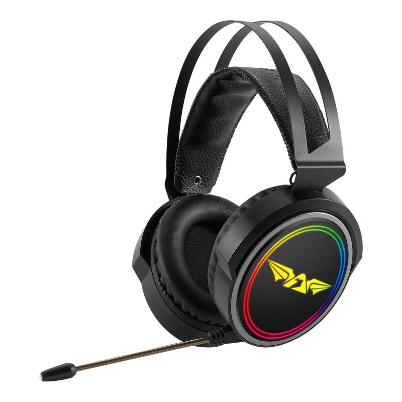 NUKE 13R- 7.1サラウンドサウンドゲーミングヘッドフォン -rgb1680万色プログラマブルRGBライト - 特大の50mmドライバは、7.1サラウンドサウンドソフトウェアで強化します - 強い低音と超耐久性のあるオーディオ - ...